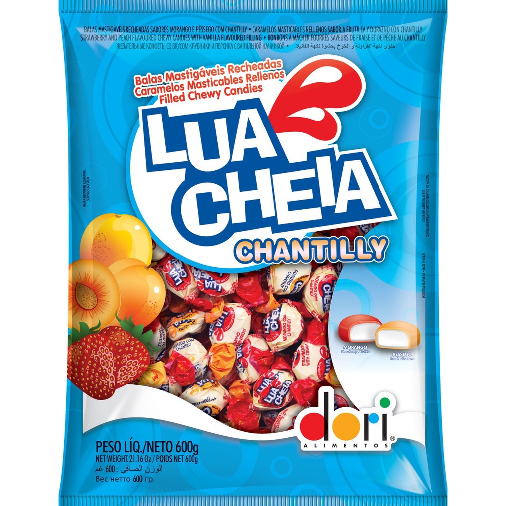 Bala Lua Cheia Chantilly Dori 600g | Shopee Brasil