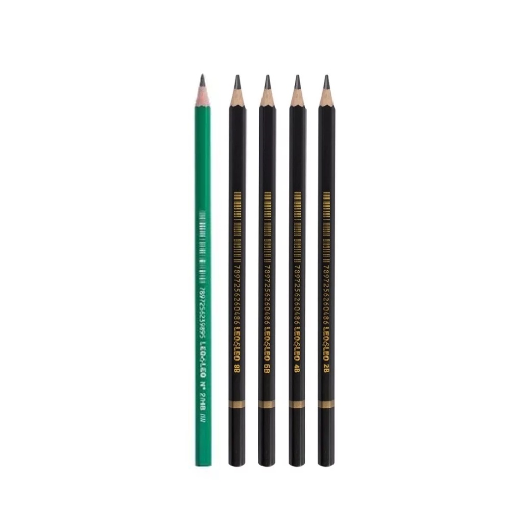 Kit 5 Lápis Técnico Para Desenho Hb, 2b, 4b, 6b, 8b Pintura | Shopee Brasil