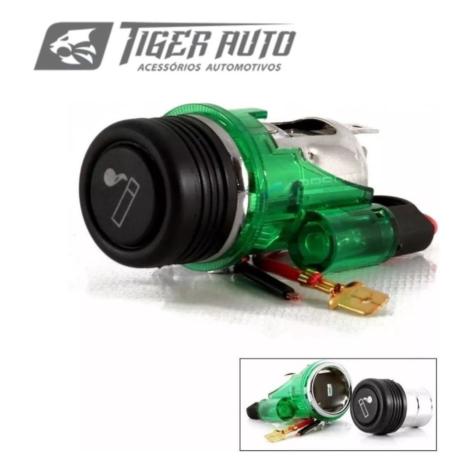 Acendedor Cigarro Veiculos Universal 12v Na Caixa Tiger Auto | Shopee ...