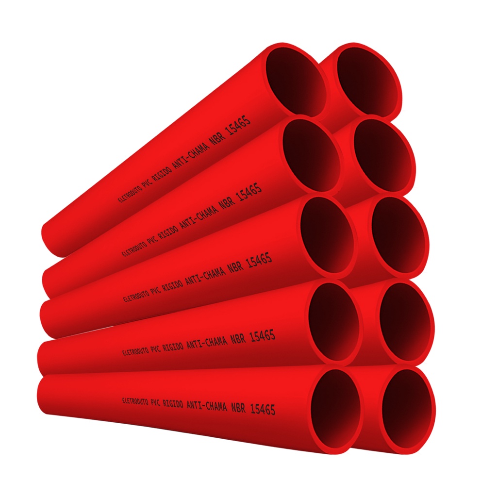 Kit 10 Unidades Conduite Eletroduto de Sobrepor 3/4 Polegadas Barra 1 ...