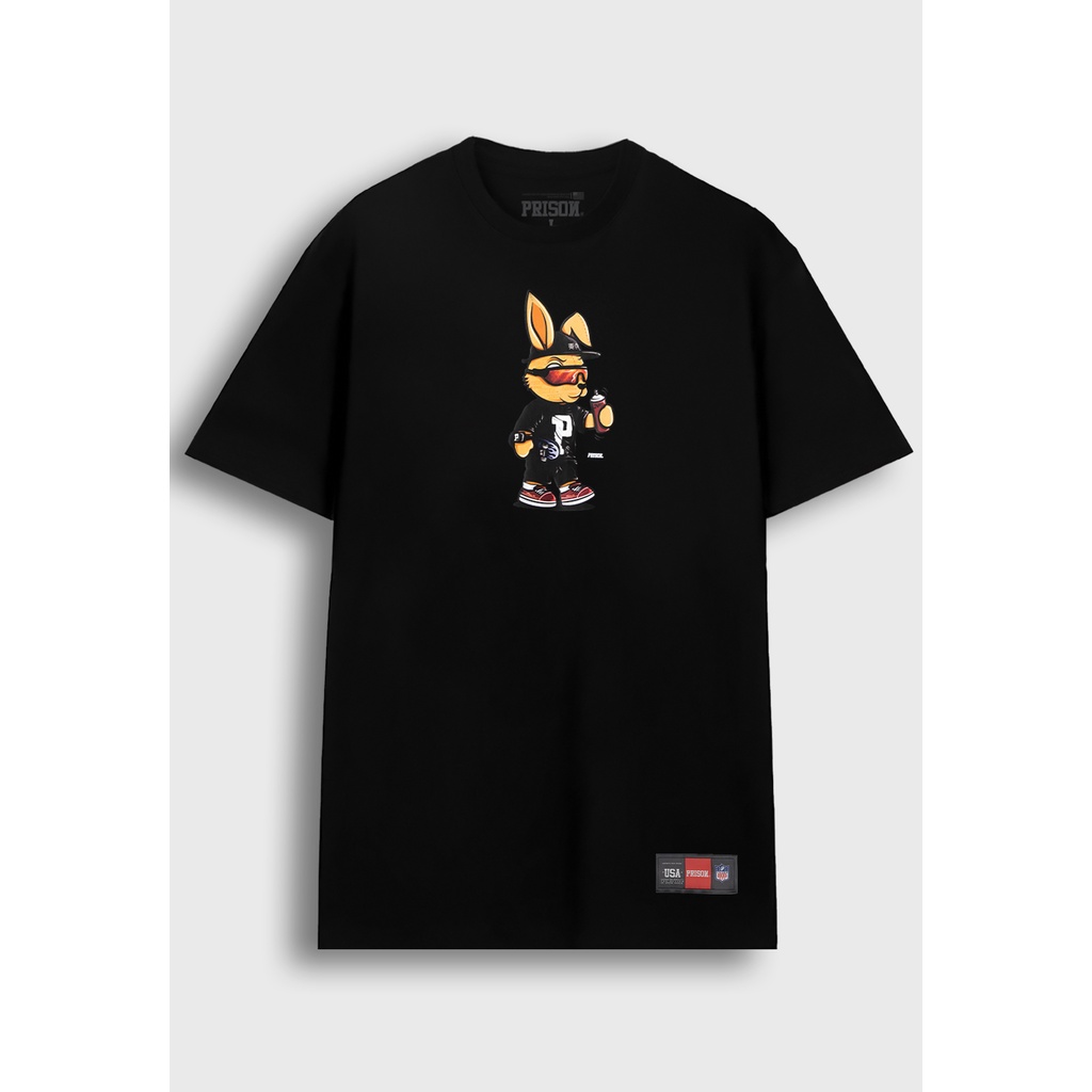 Camiseta Streetwear Prison Rabbit Black | Shopee Brasil