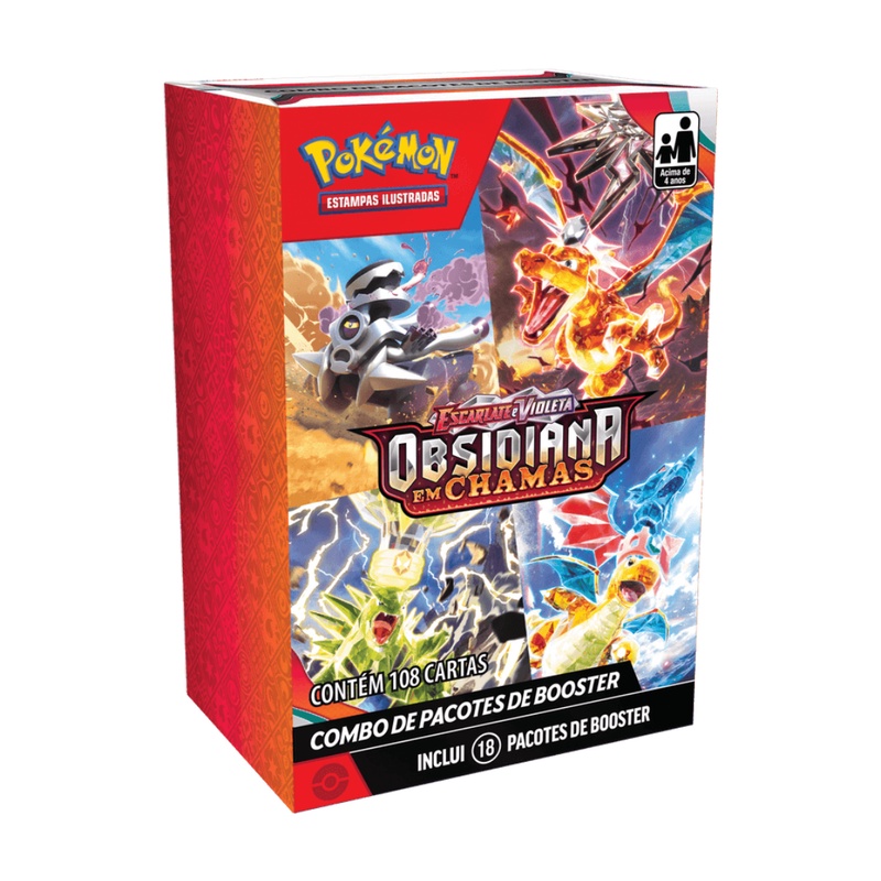 Mini Booster Box - Pokémon Escarlate e Violeta 3: Obsidiana em Chamas ...