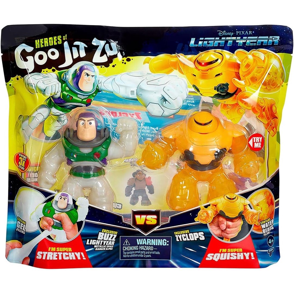 Boneco Goo Jit Zu Buzz Lightyear vs Zyclops Pack Duplo Sunny | Shopee ...