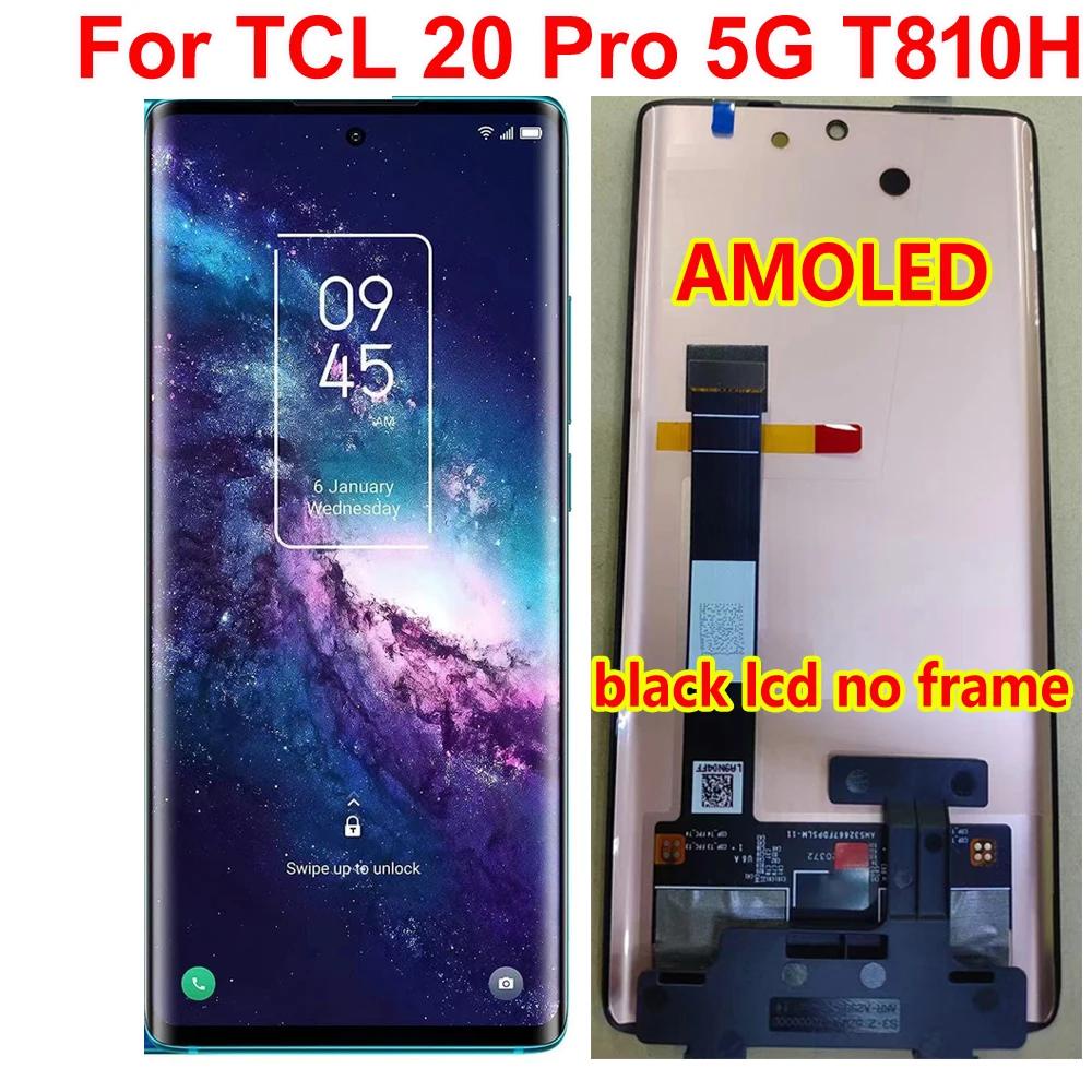 Para TCL 20 Pro 5G T810H Display LCD Tela Sensível Ao Toque Digitalizador Montagem Do Painel ...