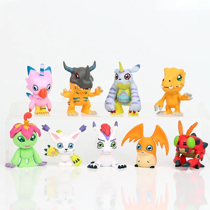 boneco digimon pokemon miniatura Anime Digimon Monstro Bonito Action ...