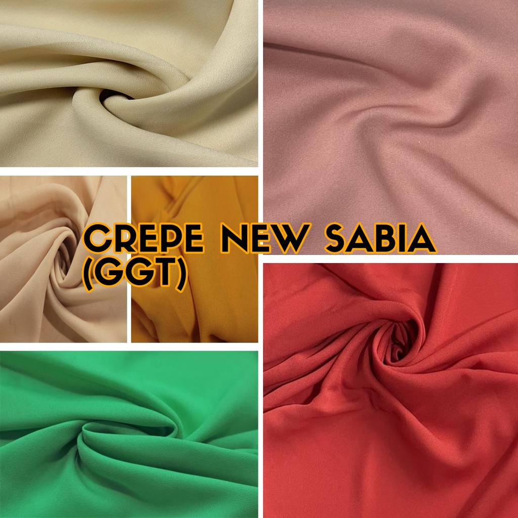 7 Metros Tecido Crepe New Sabia Crepe Georgete Liso GGT (7m x 1.45m ...