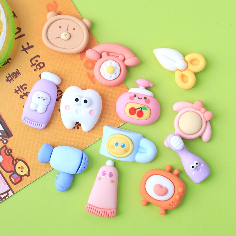 Pasta De Dente Cartoon Jibitz Secador De Cabelo Jibbits Croc Teeth croc ...