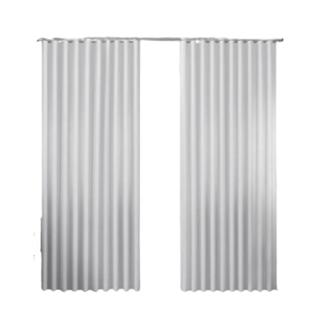 Cortina Lisa Cor Branca 4m Tecido Linho Bainha Lateral Dupla | Shopee ...