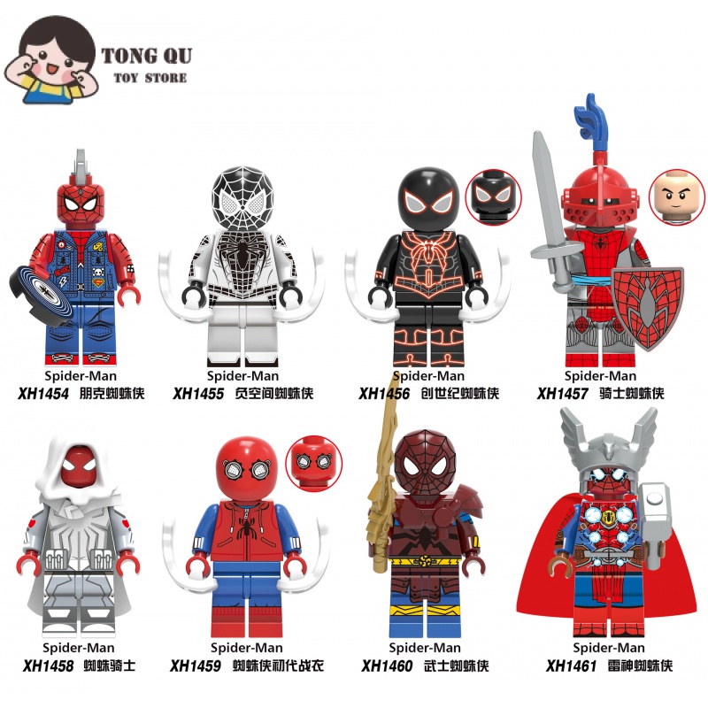 Superhero Minifigures Spider-Man Building Block Coleção de brinquedos ...
