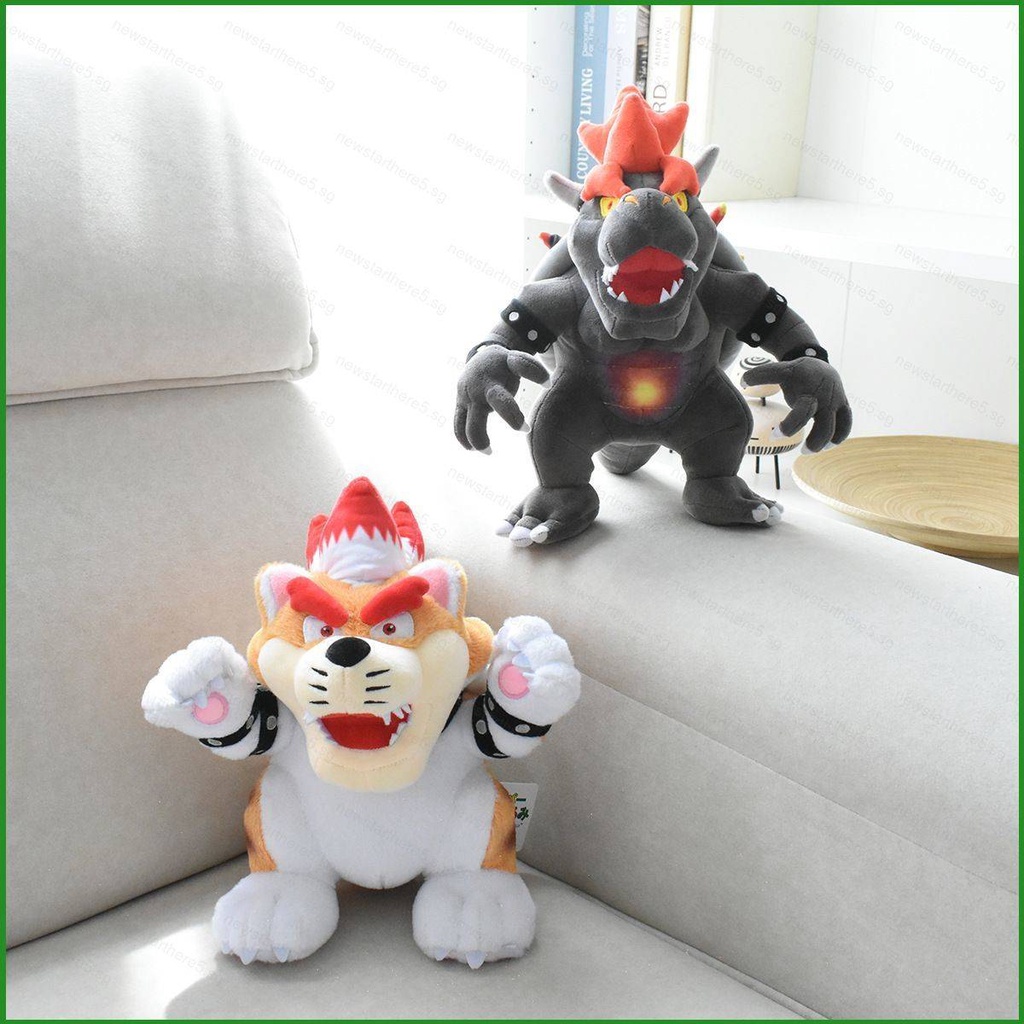Novo5 Super Mario 3D World Angry Dark Fire Bowser Cat Bonecas De ...