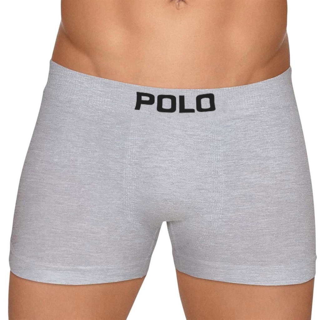 Kit C/5 Cuecas Boxer Polo 781 Algodão Masculina Cinza | Shopee Brasil