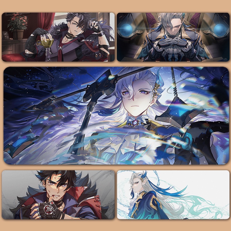 Genshin Impact Wriothesley Neuvillette Mouse Pad XXL Teclado De Grande ...