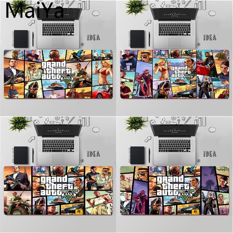 GTA V Grand Theft Auto Natural Rubber Gaming mousepad Tapete De Rato De ...