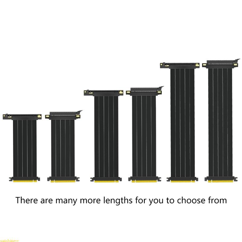 sunshineyy Full Speed PCIE 4 0 16x Cabo Riser Placa Gráfica Extensão ...