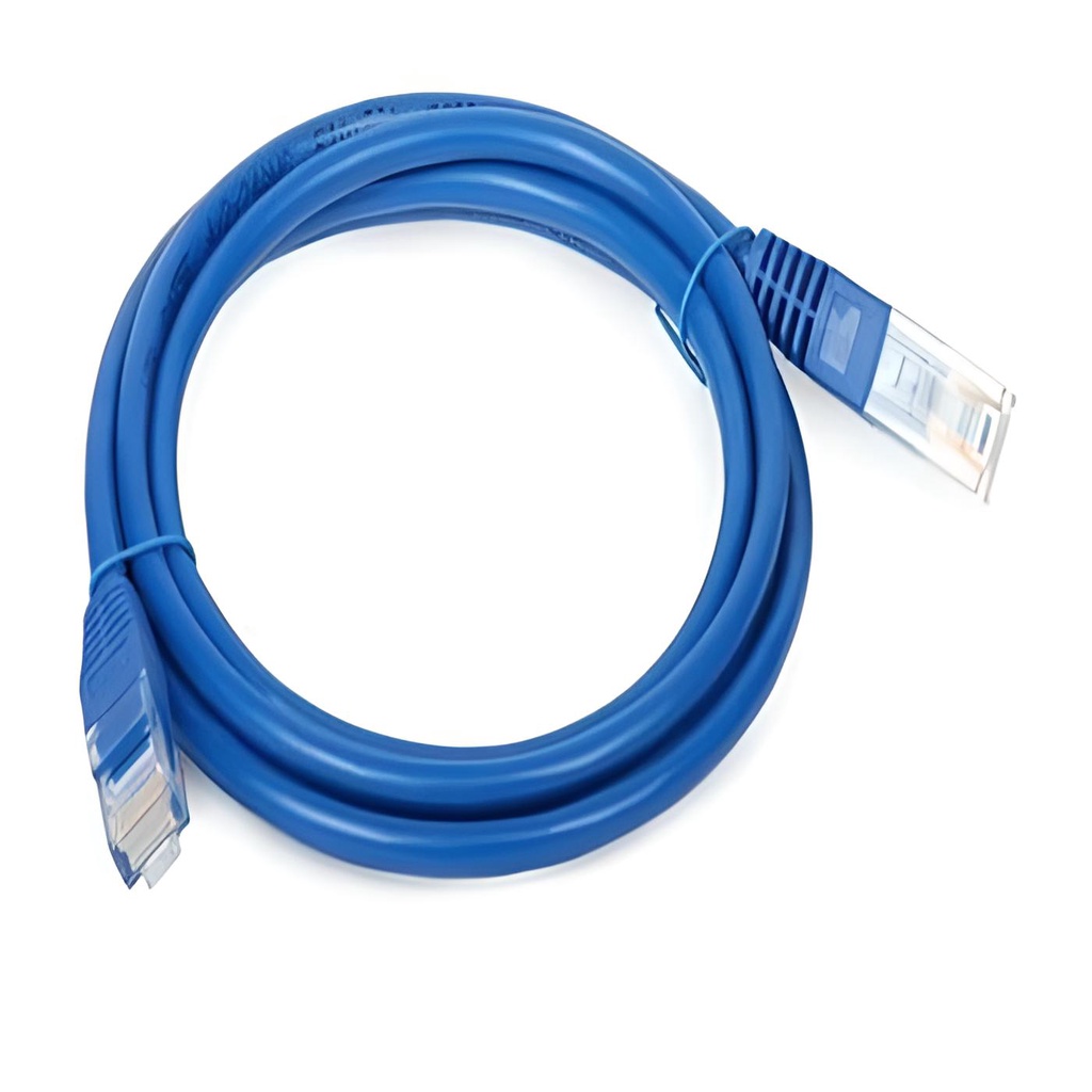 Cabo De Rede Azul Cat6 5m - 10 Metros Patch Cord Rj45 Lan | Shopee Brasil