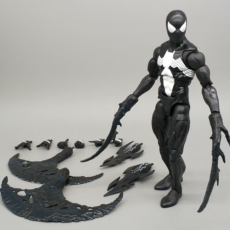 【pronto para enviar】action figure homem aranha Homem-Aranha Negro de 7 ...