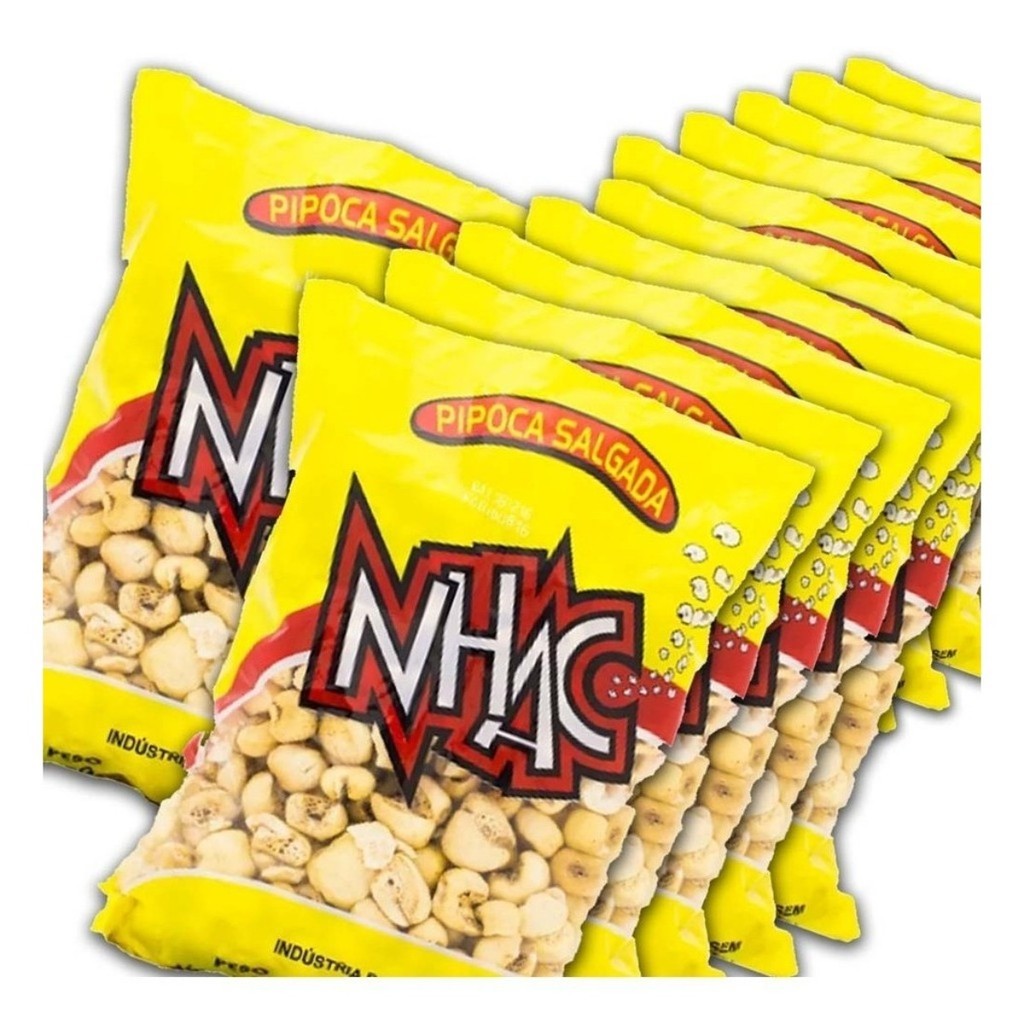 Pipoca Nhac Salgada 50gr - 15 Pacotes X 50gr Cada | Shopee Brasil