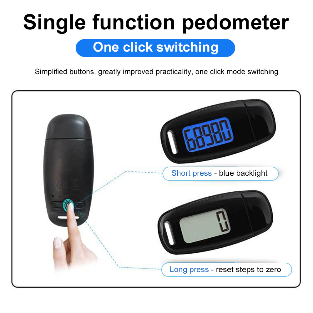 Pedômetro 3D Contador De Passos Para Caminhada Com Luz De Fundo ...