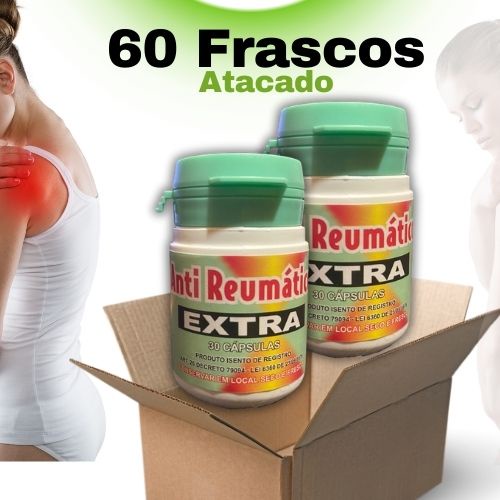 Kit 60 Anti Reumático Extra Composto 100% Natural 30 Cápsulas Original ...