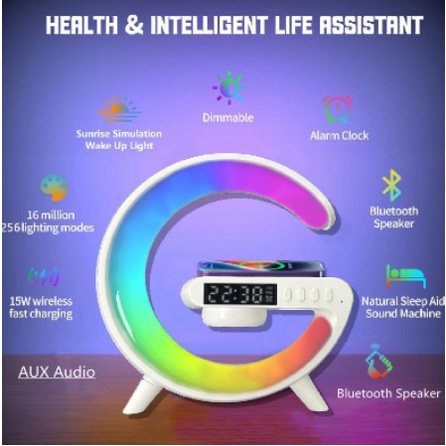 Novo Mini G-speaker Smart Station luminária LED Atmosfera RGB Luz ...