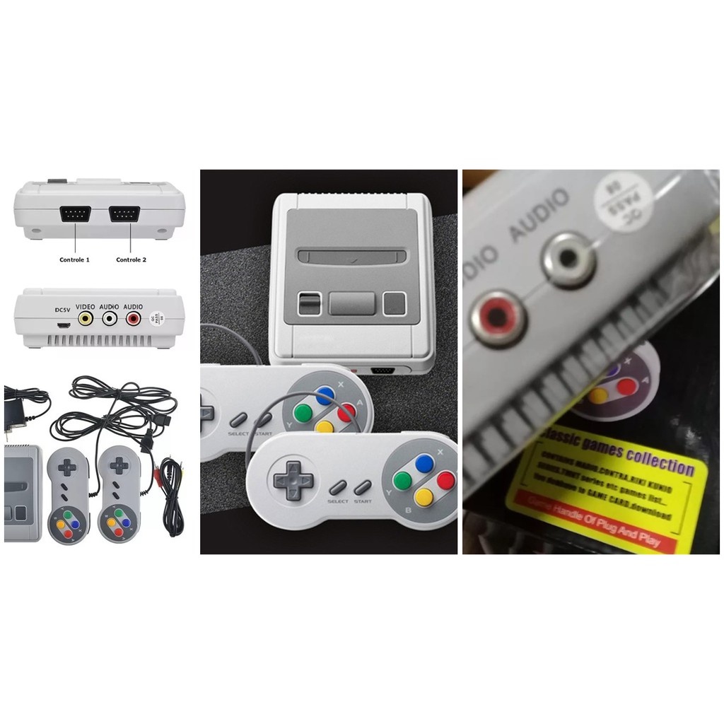 Reviva a Nostalgia: Super Nintendo Mini Snes 8 Bits | Shopee Brasil