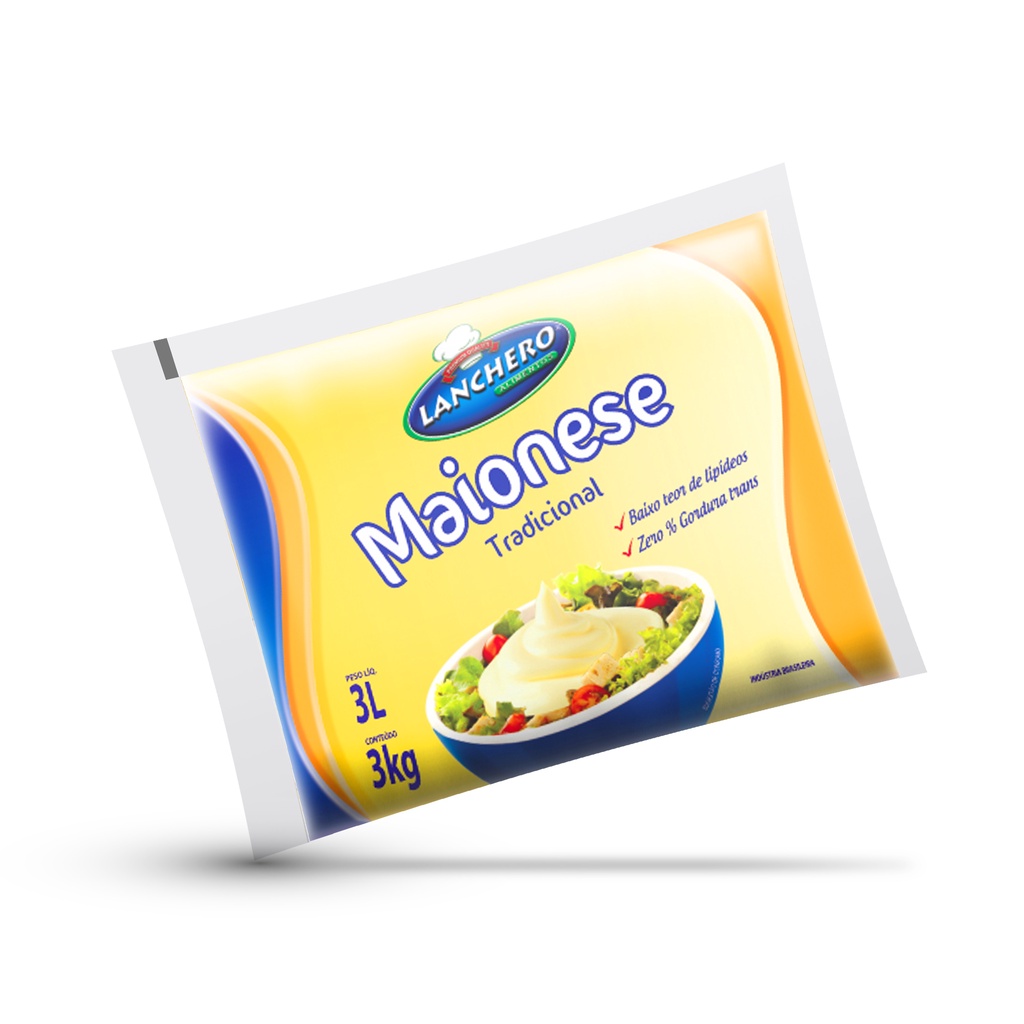 Maionese Tradicional 3kg Bag Lanchero | Shopee Brasil
