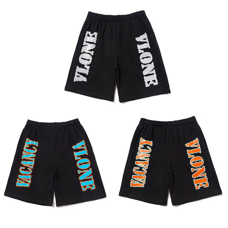 Versão correta VLONE Casual High Street Shorts soltos 3M alfabeto ...
