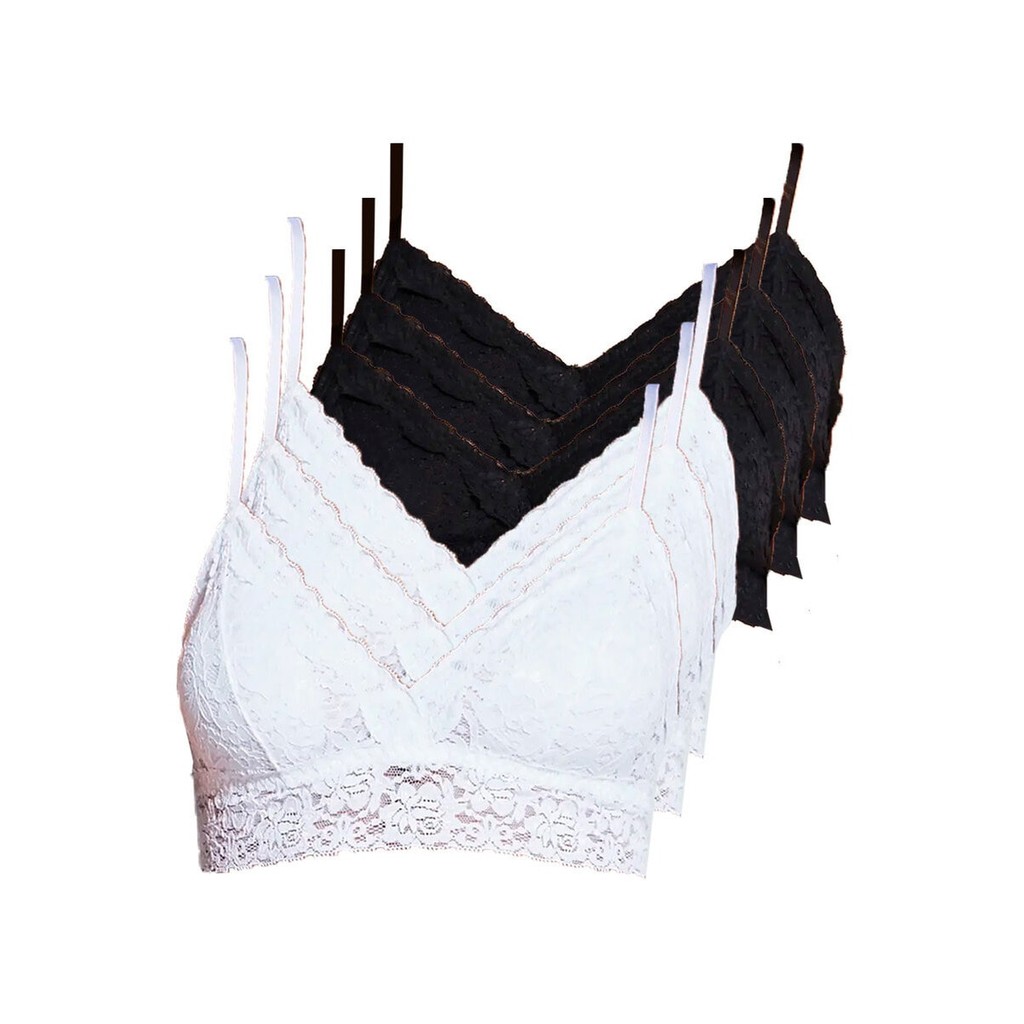 Kit com 6 Top sem Aro com Bojo Removível Hope L12273 Colorido | Shopee ...