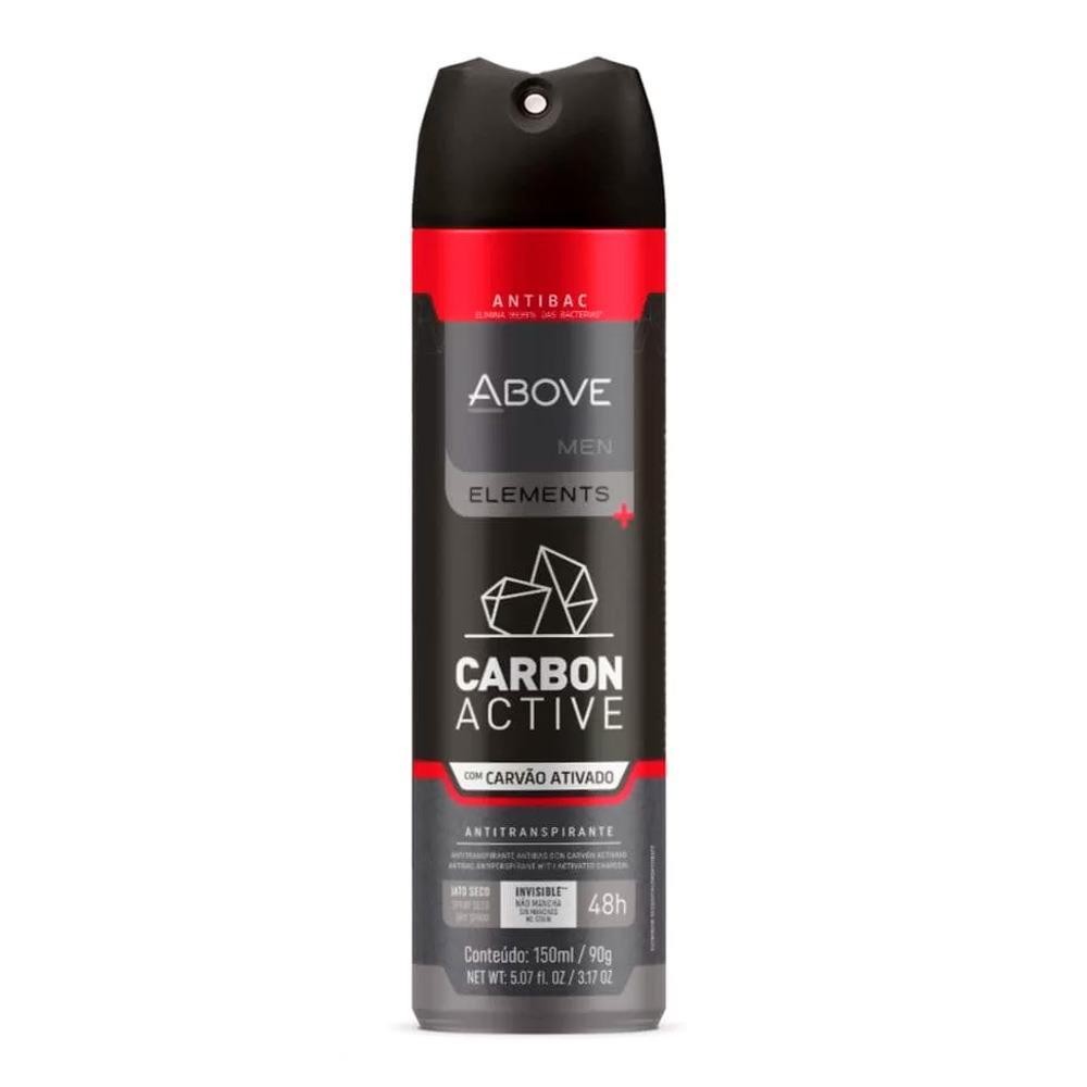 ABOVE MEN ELEMENTS DESODORANTE AEROSSOL CARBON ACTIVE COM 150ML ...