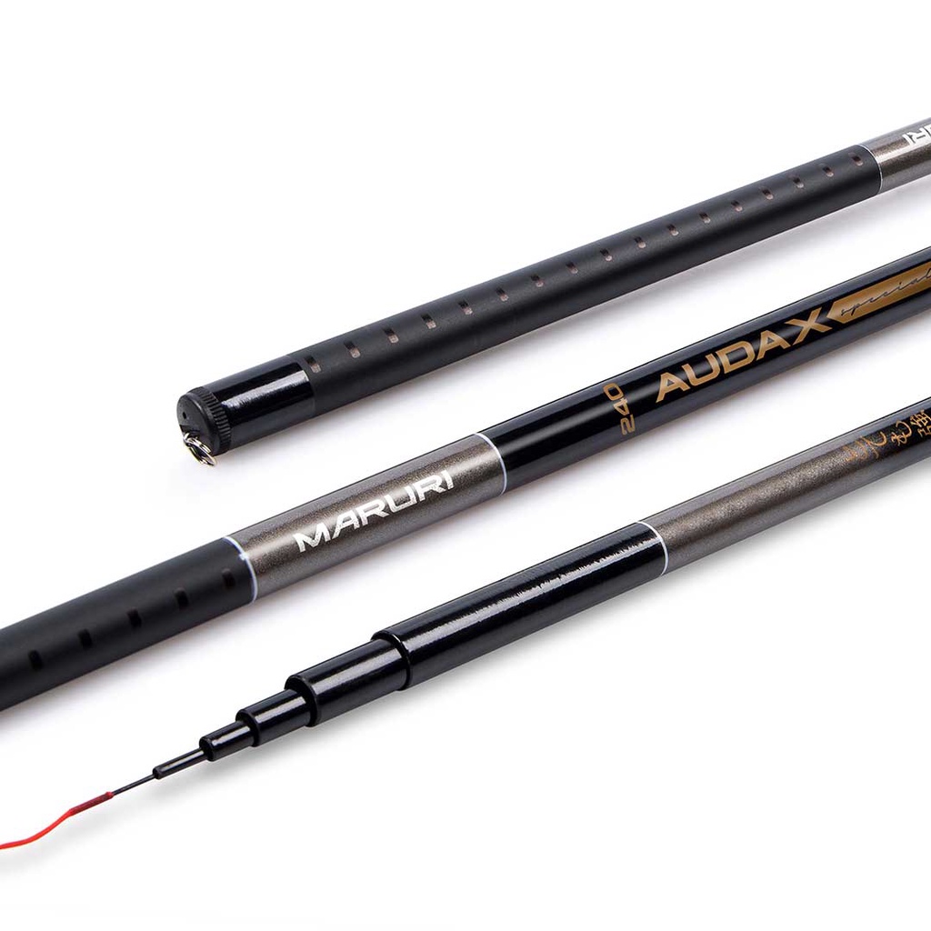 Vara Telescópica Audax para pesca com enrolador de linha, vara Resistente e leve, marca Maruri ...