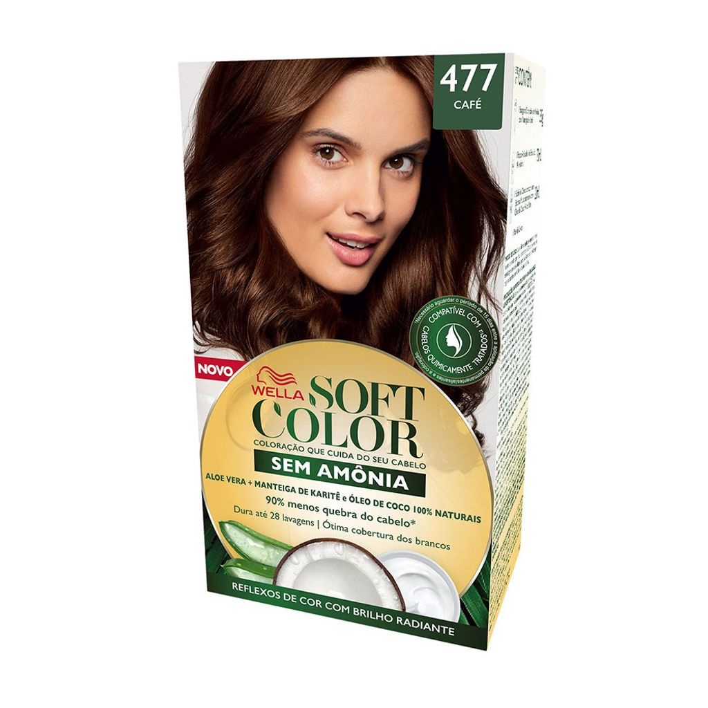 Kit Tintura Soft Color Café 477 | Shopee Brasil
