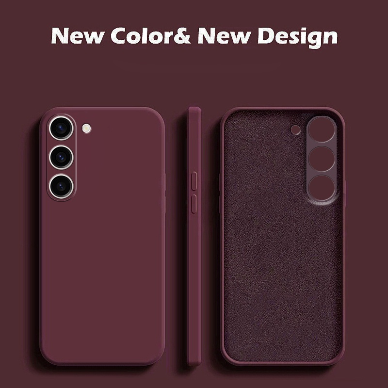 Capa Macia De Silicone Líquido Original De Luxo Para Samsung Galaxy S23 ... Capa Macia De Silicone Líquido Original De Luxo Para Samsung Galaxy S23 ...