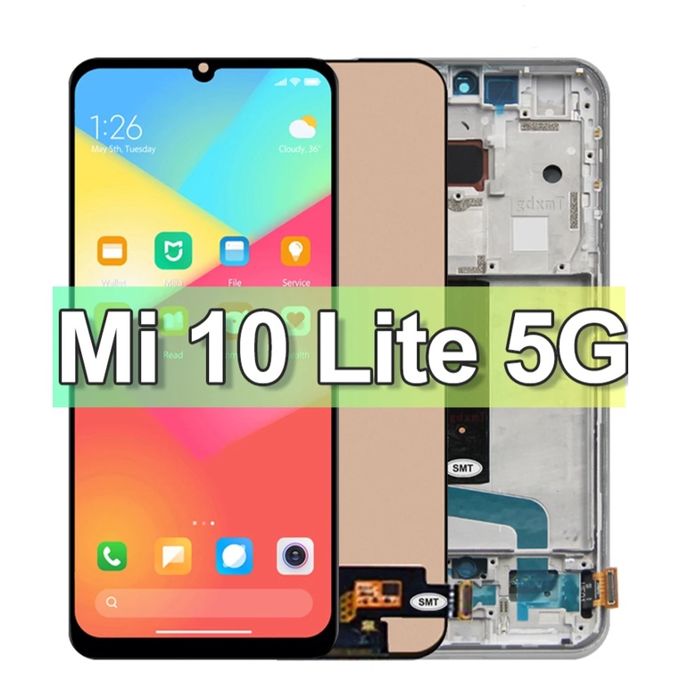 Premium Incell&Amoled Para Xiaomi Mi 10 Lite 5G&Redmi 10X 5G Frontal ...