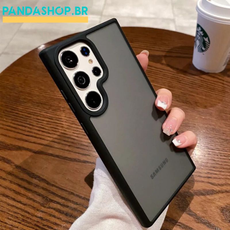 Kit Capa Silicone Fosca + Película Fosca de Cerâmica para Samsung - Linha S S20/ S20Plus/ S20 Fe ...