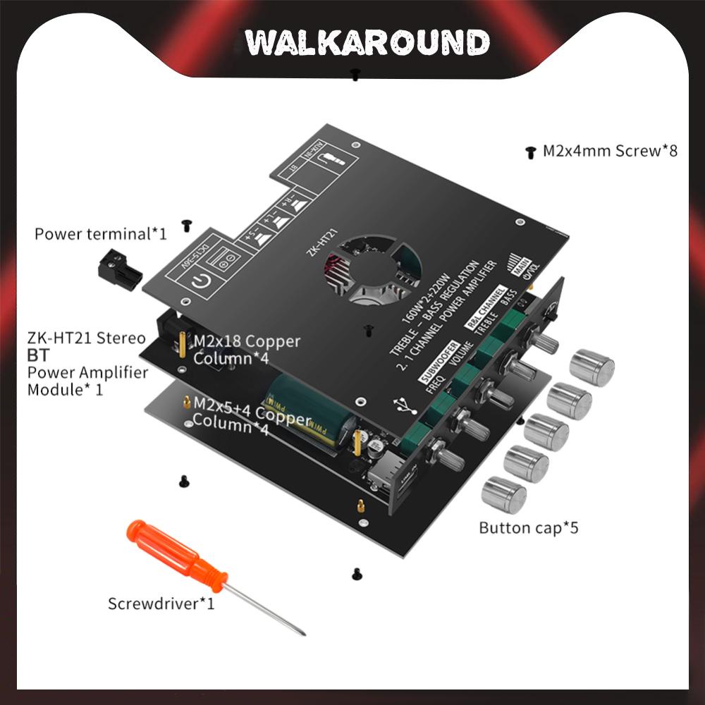 ZK-HT21 Módulo Amplificador De Potência De Áudio AUX/USB Entrada TDA7498E Compatível Com ...