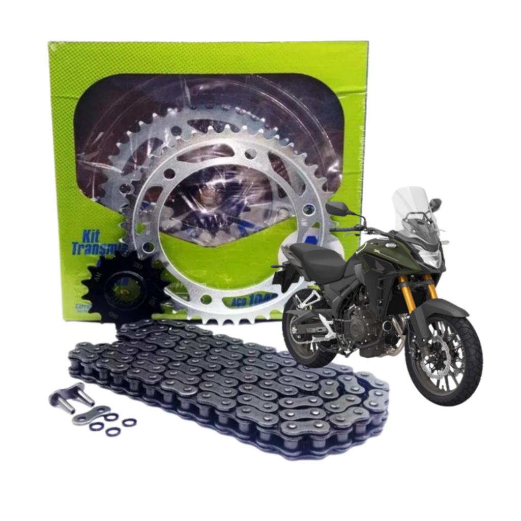 Kit Relacao Tracao Transmissao Honda Cb500x 2013 2014 2015 2016 2017 ...