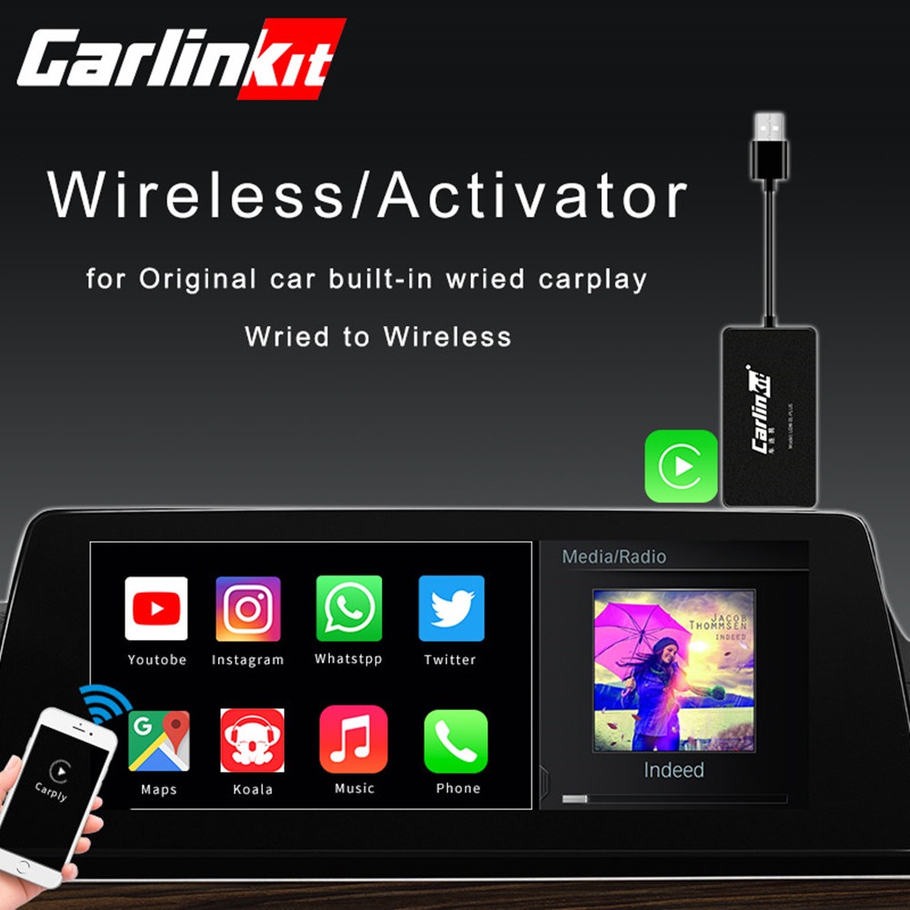Carlinkit Smart Wired to Wireless Car Link Original Para CarPlay ...