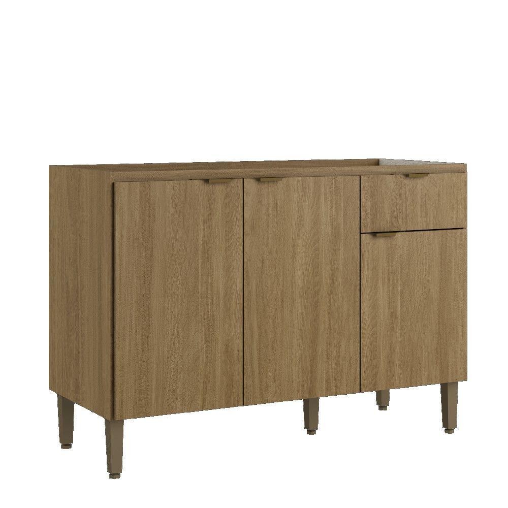 Balcão Pia THB CM190 Mag 3 Portas 1 Gaveta Sem Tampo 85x120x52cm | Shopee Brasil