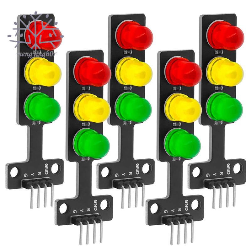 5x Módulo LED De Semáforo Creative DIY Mini 3.3-5V Compatível Com Para ...