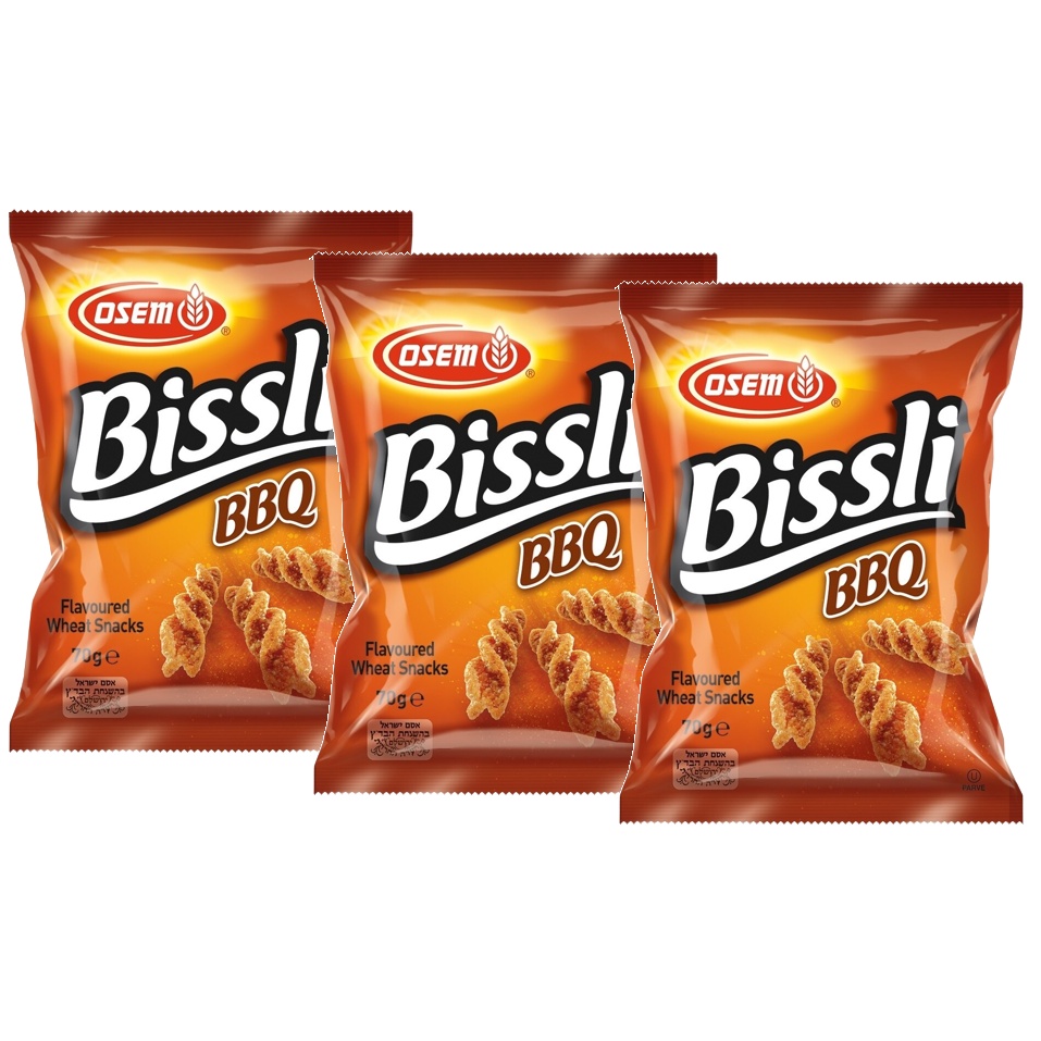 kit 3 SALGADINHO OSEM BISSLI BBQ - SABOR BARBECUE 70G | Shopee Brasil