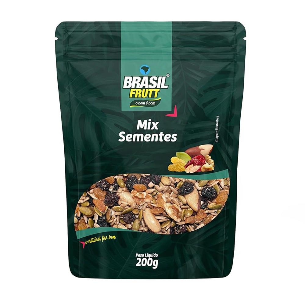 Mix de Sementes Brasil Frutt 200g | Shopee Brasil