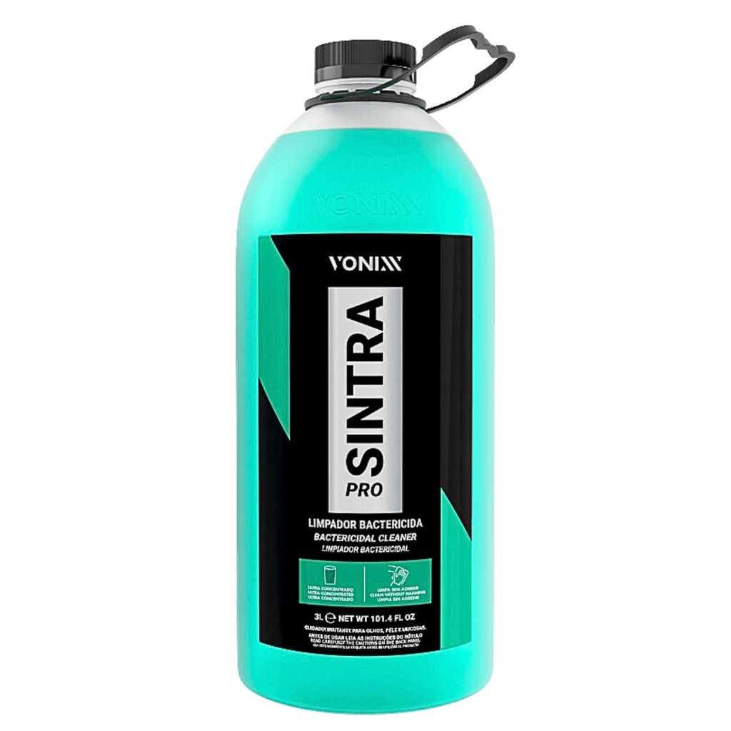 Sintra Pro 3L Concentrado Vonixx Limpeza Interna Automotiva Bactericida ...