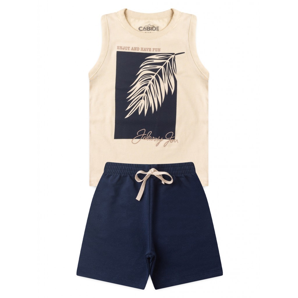 Conjunto Infantil Menino Regata Bermuda Gelo | Shopee Brasil