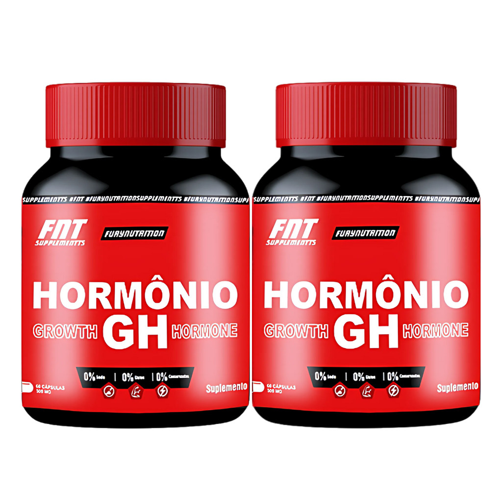 2x Hormônio GH (Growth Hormone) FuryNutrition 500mg 60caps | Shopee Brasil