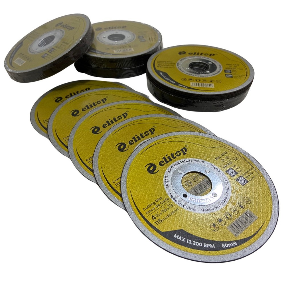 Kit 100 Discos de Corte Abrasivo Extra Fino para Inox 115 x 1.0 x 22 ...