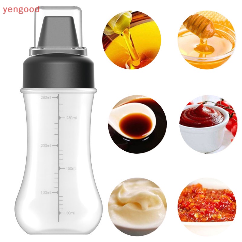 (YGD) Frasco De Molho De Espremer 350ML Ketchup De Cinco Furos Plástico ...