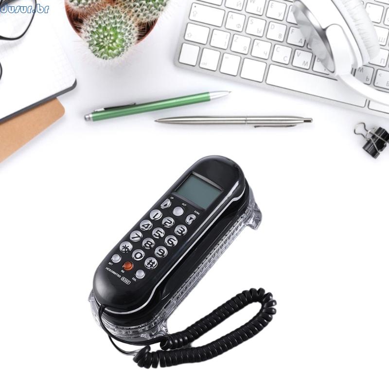 dusur9 B365 Crystal Base Telefone Fixo De Parede Pequena Melhorado ...