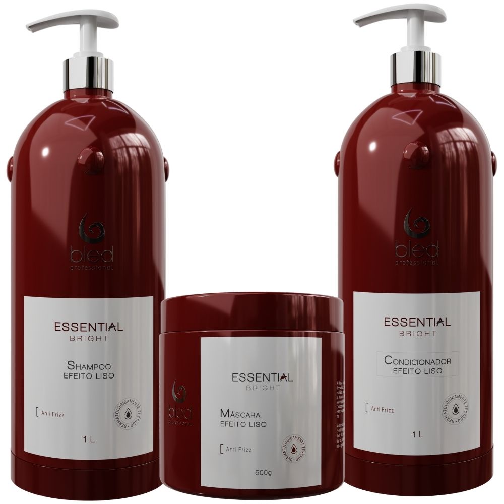 Kit Completo Para Cabelo Essential Bright 1L Bled - Escorrega o Preço