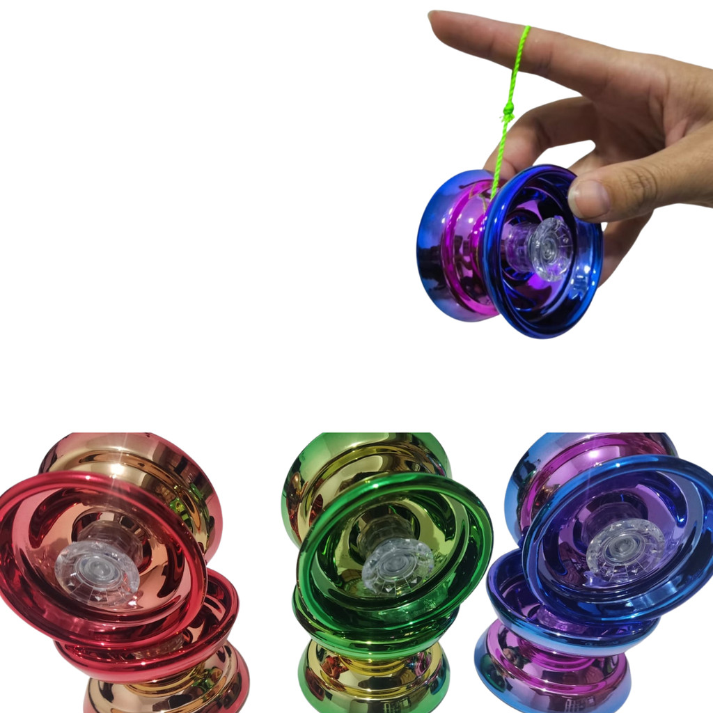 KIT 1/2/3/4 io-io Yoyo Ioio Yo-yo Ioiô Aluminio Rolamento Profissional para Manobras F Brinquedo ...