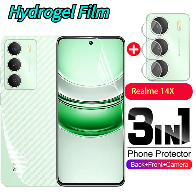 Para Realme 14X 5G 2025 Frente Traseira Filme De Hidrogel Macio Tela ...